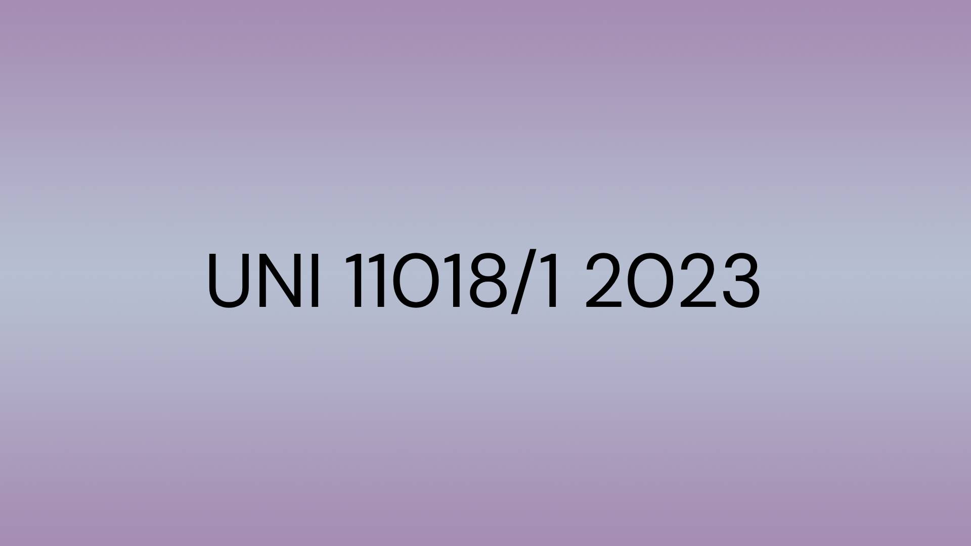 Norme UNI UNI 11018 1 2023